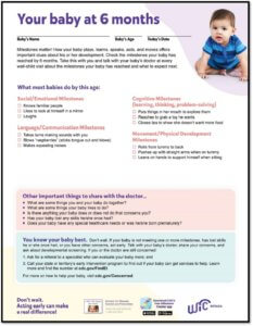 6 Month Checklist (English)_v2 - Nevada WIC